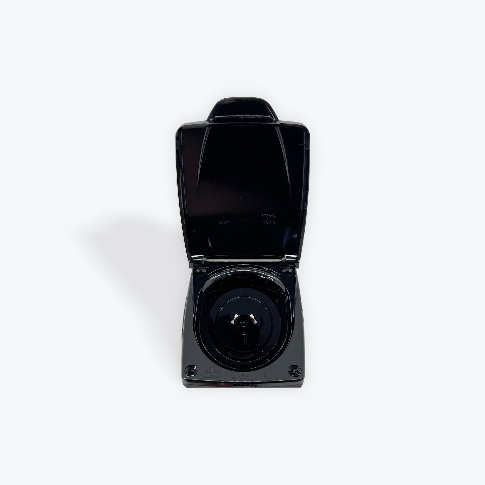 CMS Electracom Single 10A Black Outlet | Partaco