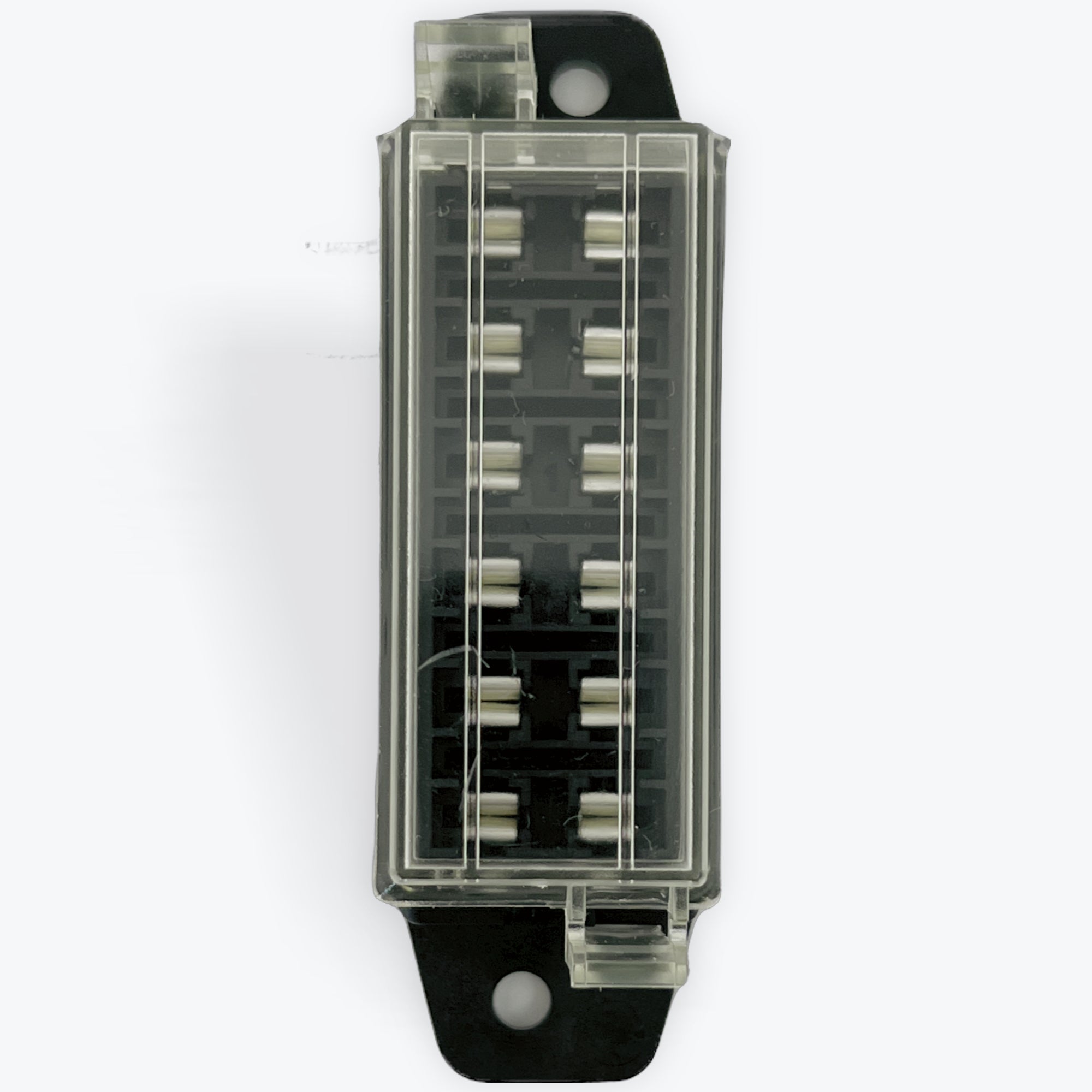 Narva 6-Way Blade Fuse Box with Transparent Cover, Gasket and 12 ...